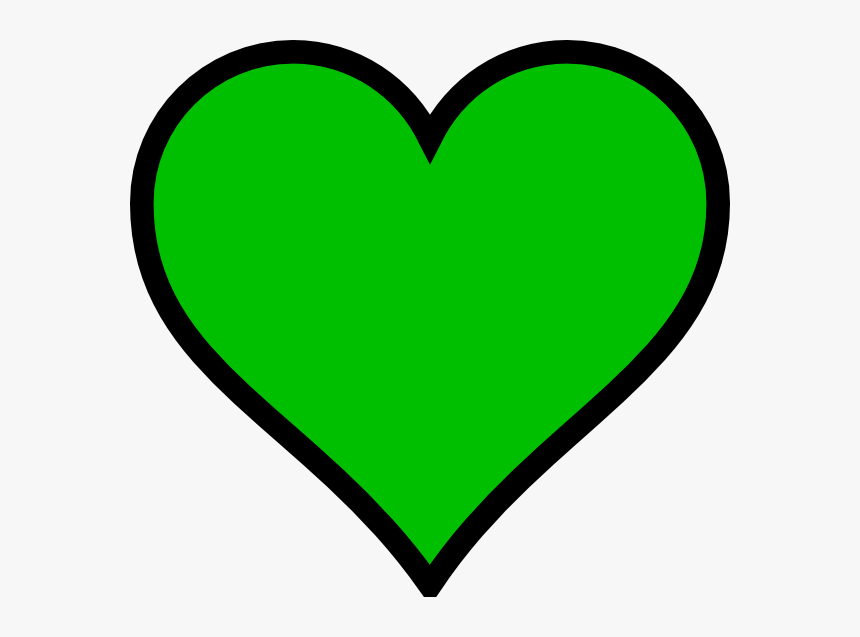 Green Heart Clip Art At Clker - Cute Heart Shape Clipart, HD Png ...