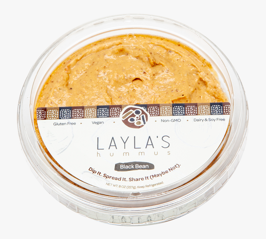 Black Bean Hummus Laylas Food Company - Label, HD Png Download ...