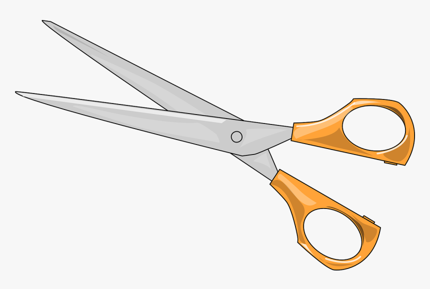 Scissors Sharp Tool Free Picture - Scissors Label, HD Png Download ...