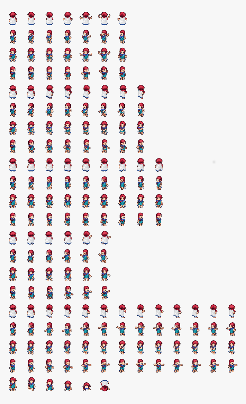 Preview - Pixel Art Character Sprite Sheet, HD Png Download ...