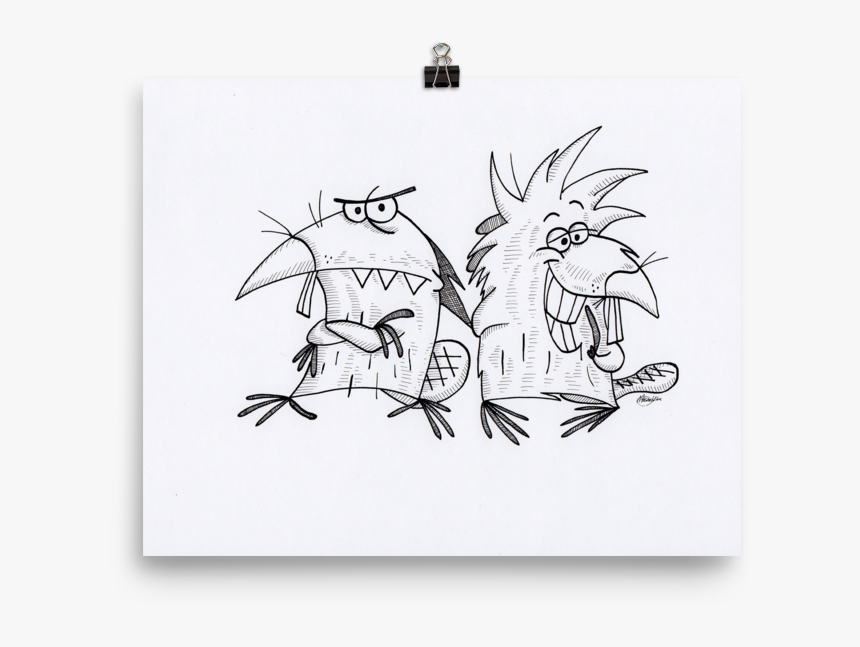 Angry Beavers Art Print, HD Png Download , Transparent Png Image - PNGitem