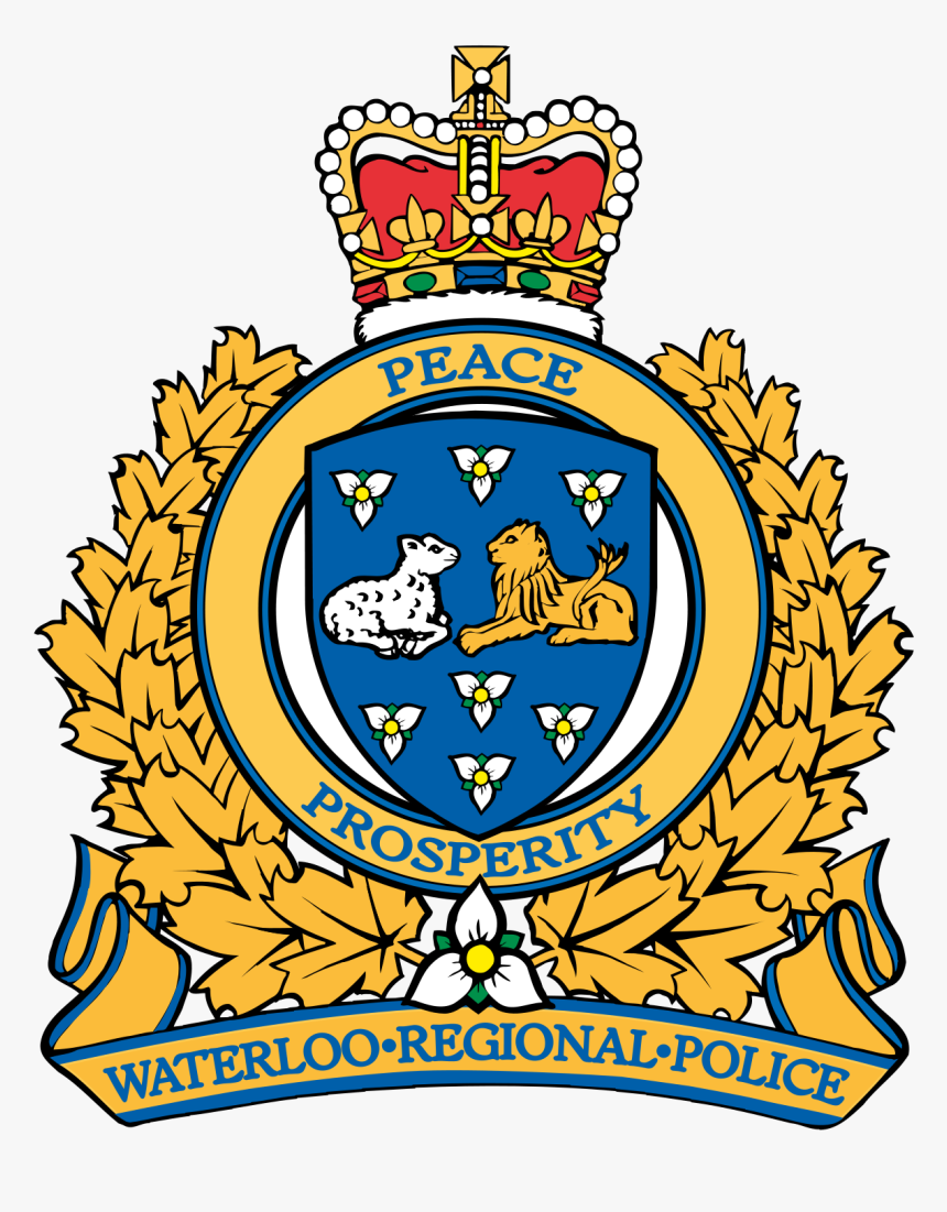 Transparent Police Flag Png - Waterloo Regional Police Service Logo ...