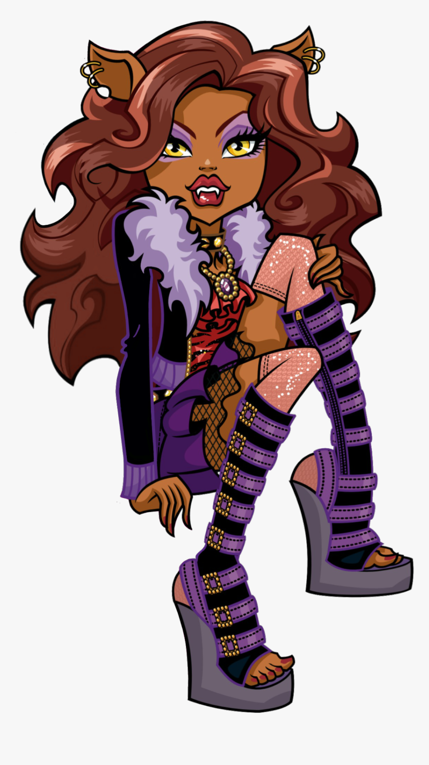 Transparent Werewolf Png - Clawdeen Monster High Cartoon, Png Download ...