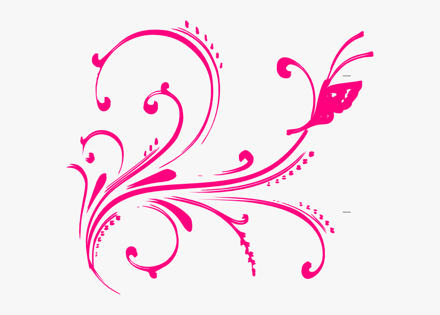 Pink Flourish Png - White Floral Designs Png, Transparent Png ...