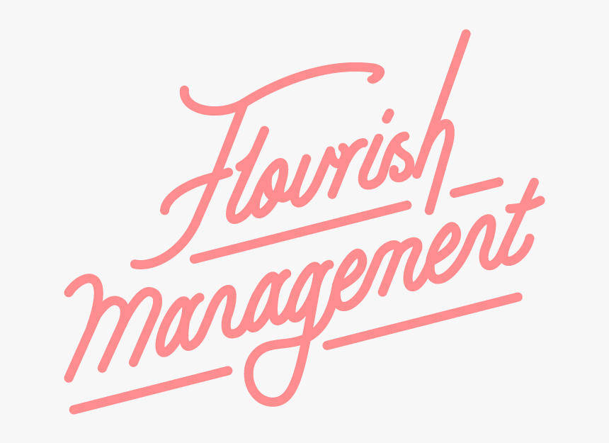Flourish Logo - Calligraphy, HD Png Download , Transparent Png Image ...