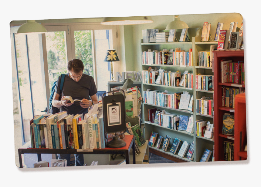 Much Ado Bookshop Postcard - Public Library, HD Png Download ...