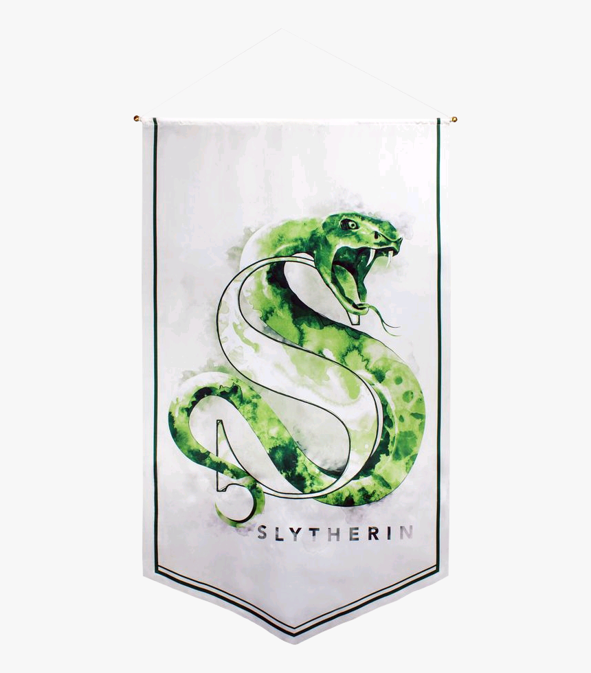Slytherin Watercolour Satin Banner - Harry Potter Slytherin Poster, HD ...