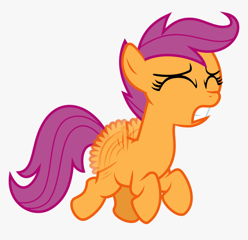 Flying Vector Flight - Mlp Scootaloo Tries To Fly, HD Png Download ...