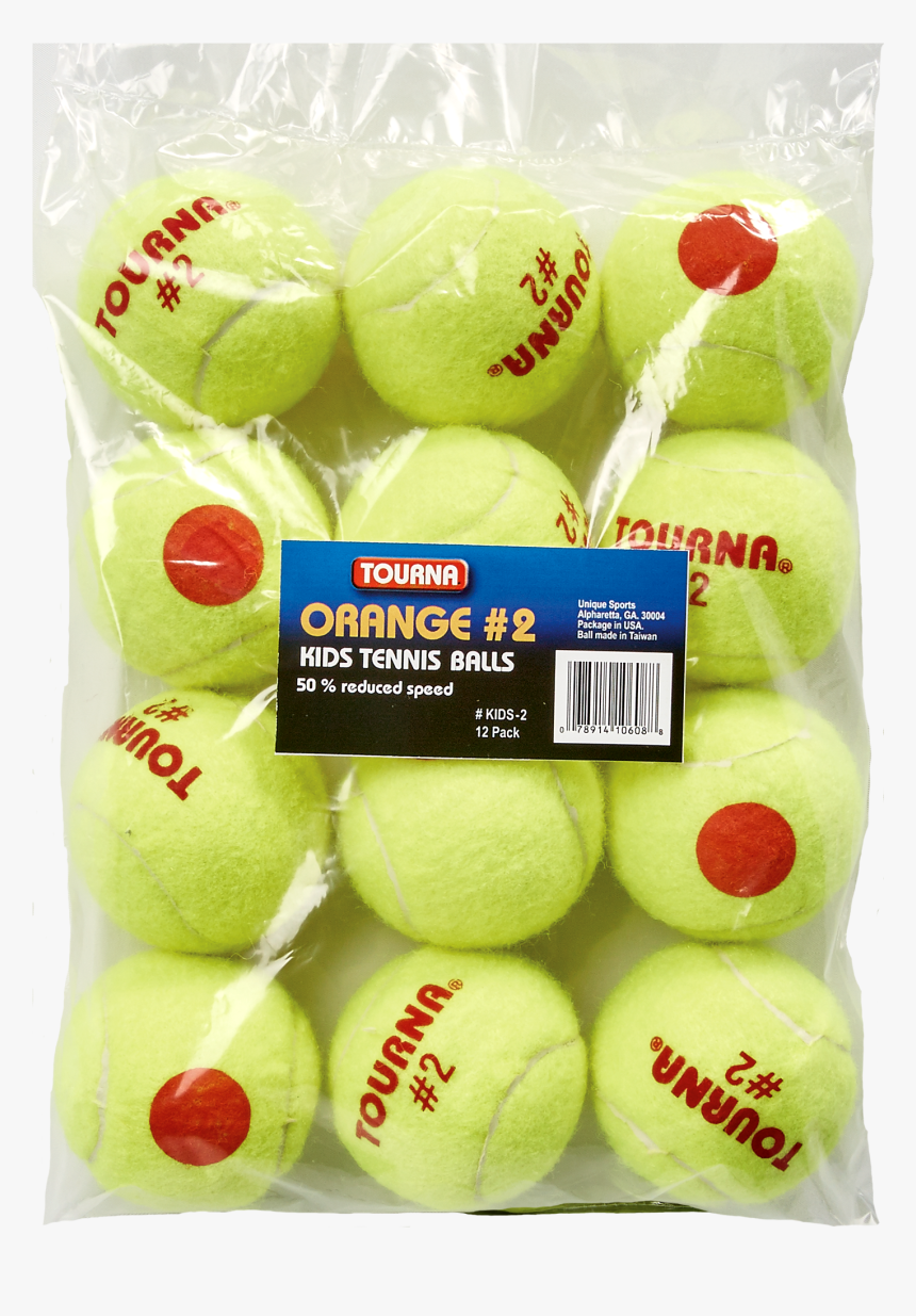 Kids-2 - Tourna Stage 2 Low Compression Tennis Balls, HD Png Download ...