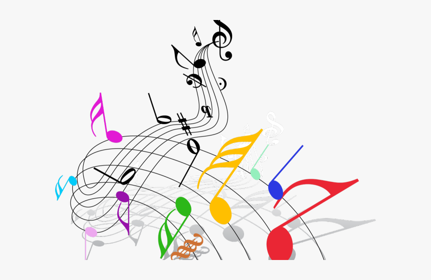 Music Notes Clipart Colorful Music - Colorful Music Notes Png ...