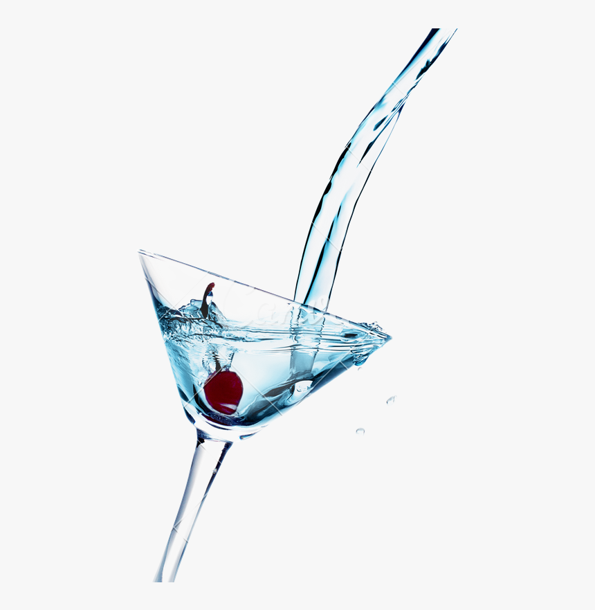 Transparent White Splash Png - Cocktail Pouring In Glass, Png Download ...