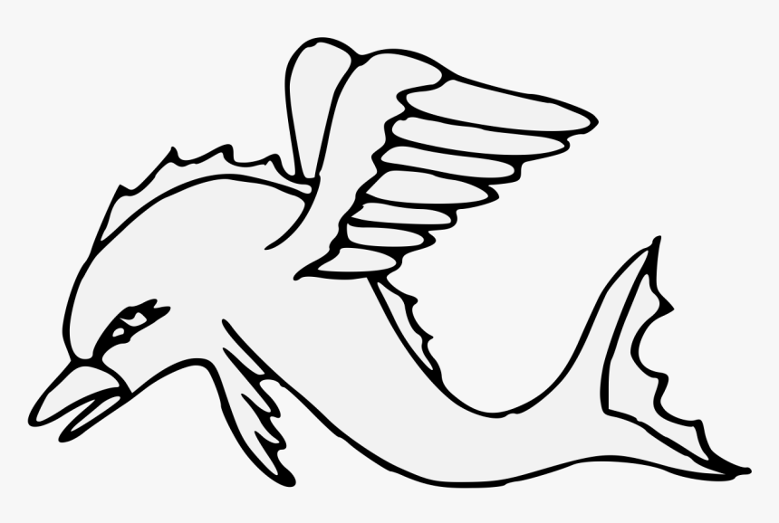 Heraldic Fish Png Clipart , Png Download - Line Art, Transparent Png ...