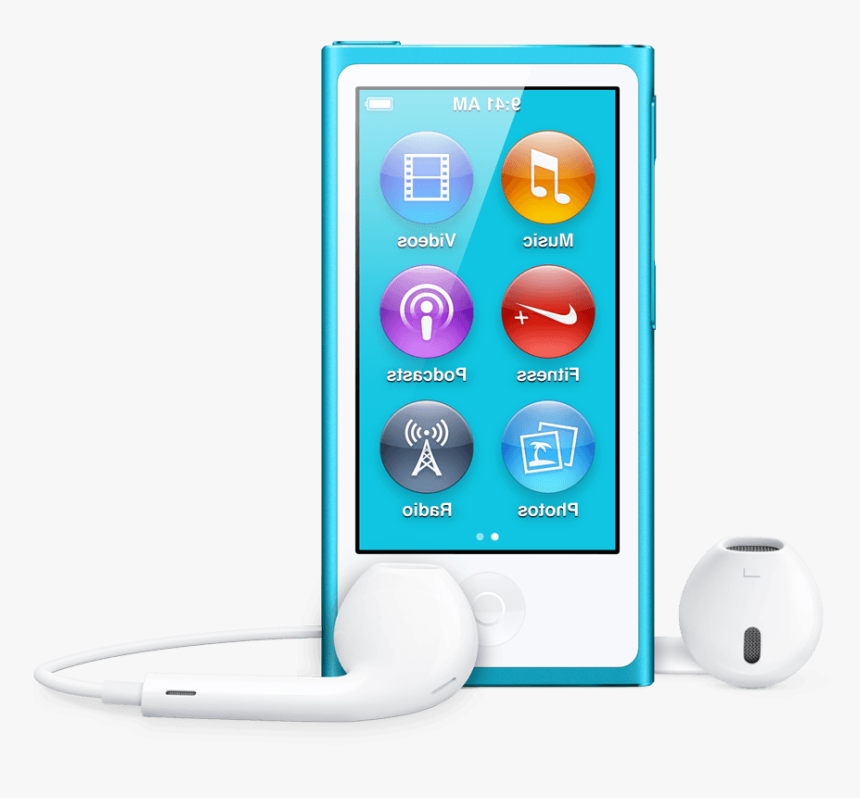 Ipod With Earbuds Clipart - Ipod Nano Transparent Background, HD Png ...