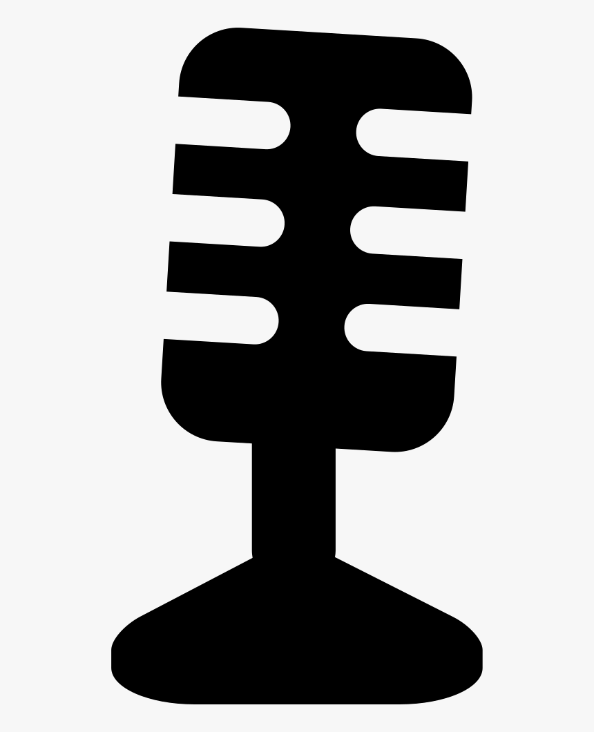Condenser Microphone With Small Stand - Condenser Mic Icon, HD Png ...
