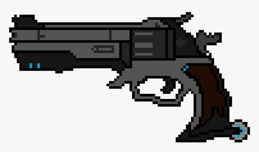 Mccree S Gun - Mccree's Gun Pixel Art, HD Png Download , Transparent ...