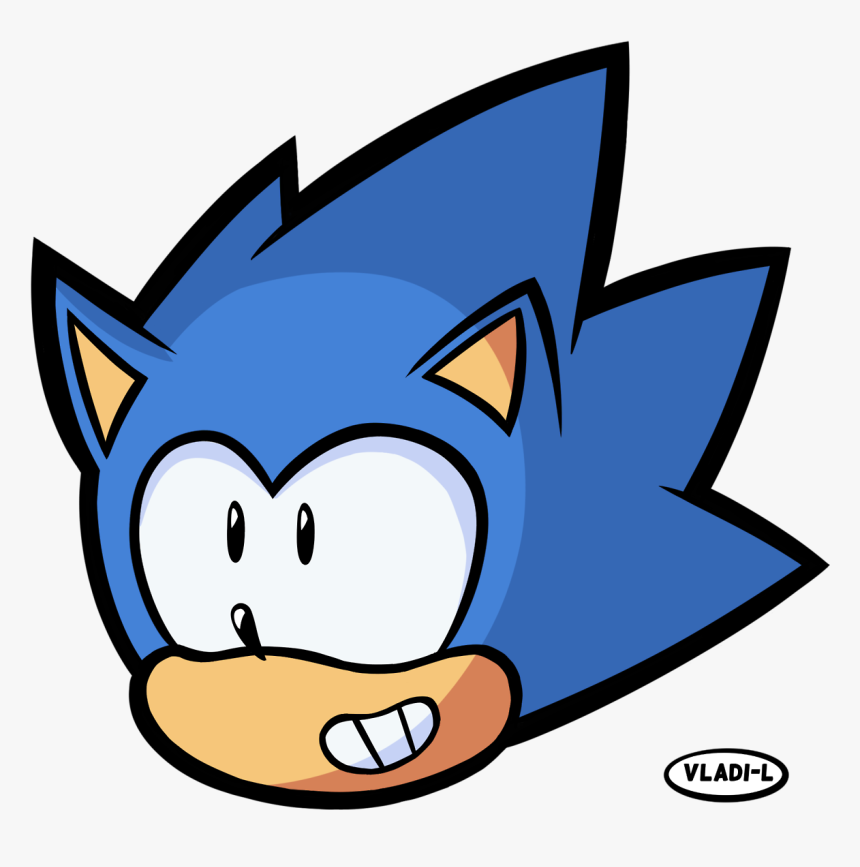 Transparent Sonic Hat Png - Sonic Mania Sonic Head, Png Download ...