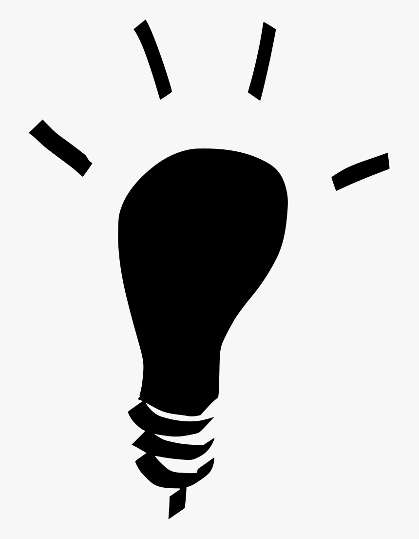 Light Bulb Black Clipart, HD Png Download , Transparent Png Image - PNGitem